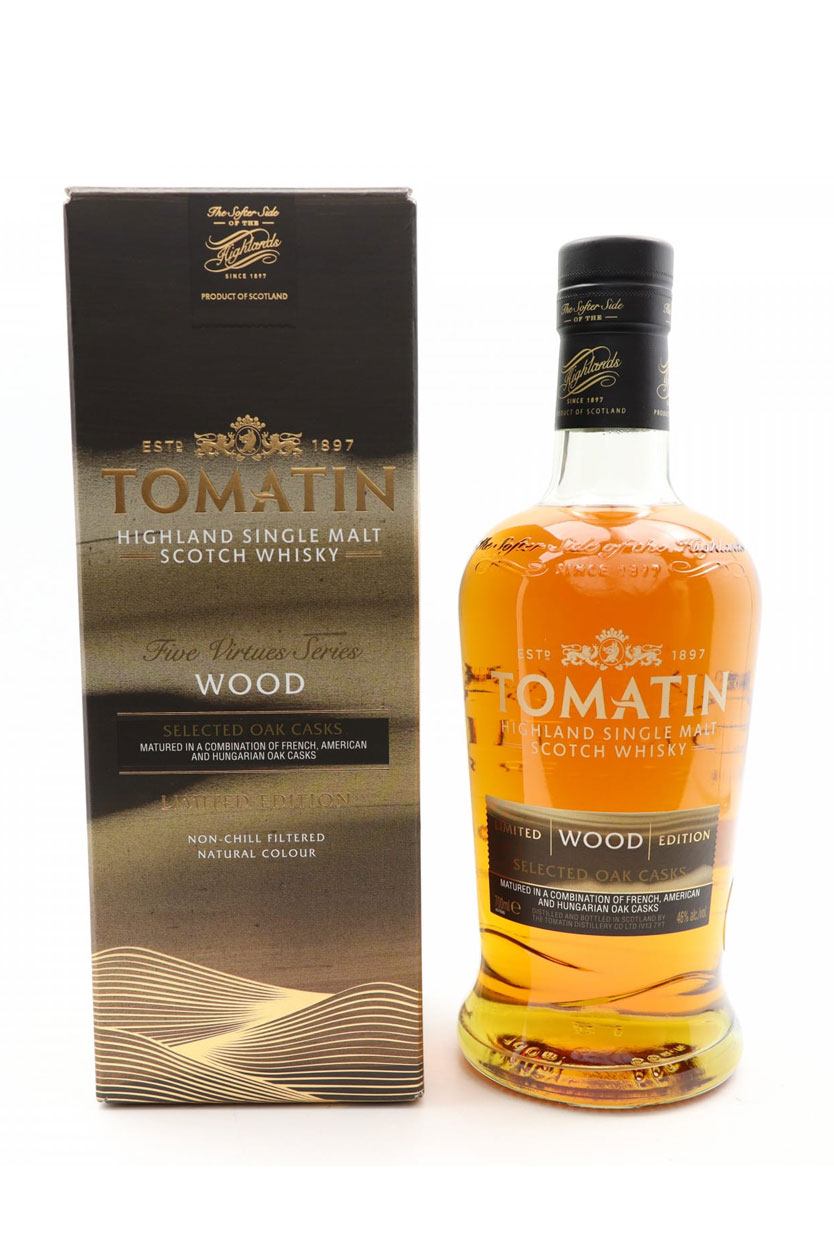 Tomatin Five Virtues Wood : Highland Whisky : Tomatin Distillery